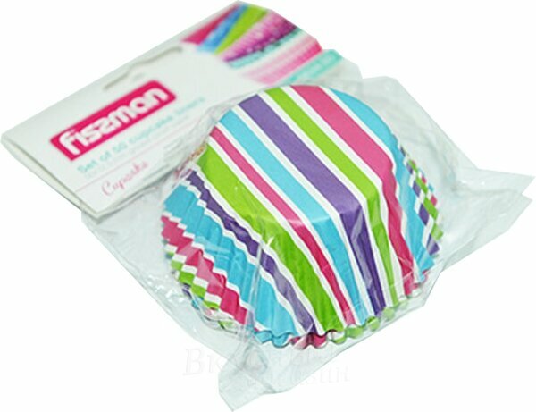 Капсула 5 см. Полосы цветные Fissman, 50 шт. (Набор из 4 шт.)
