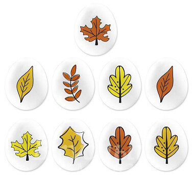 Украшение сахарное Медальоны мини Осень Топ продукт, 65 гр. (Набор из 4 шт.)