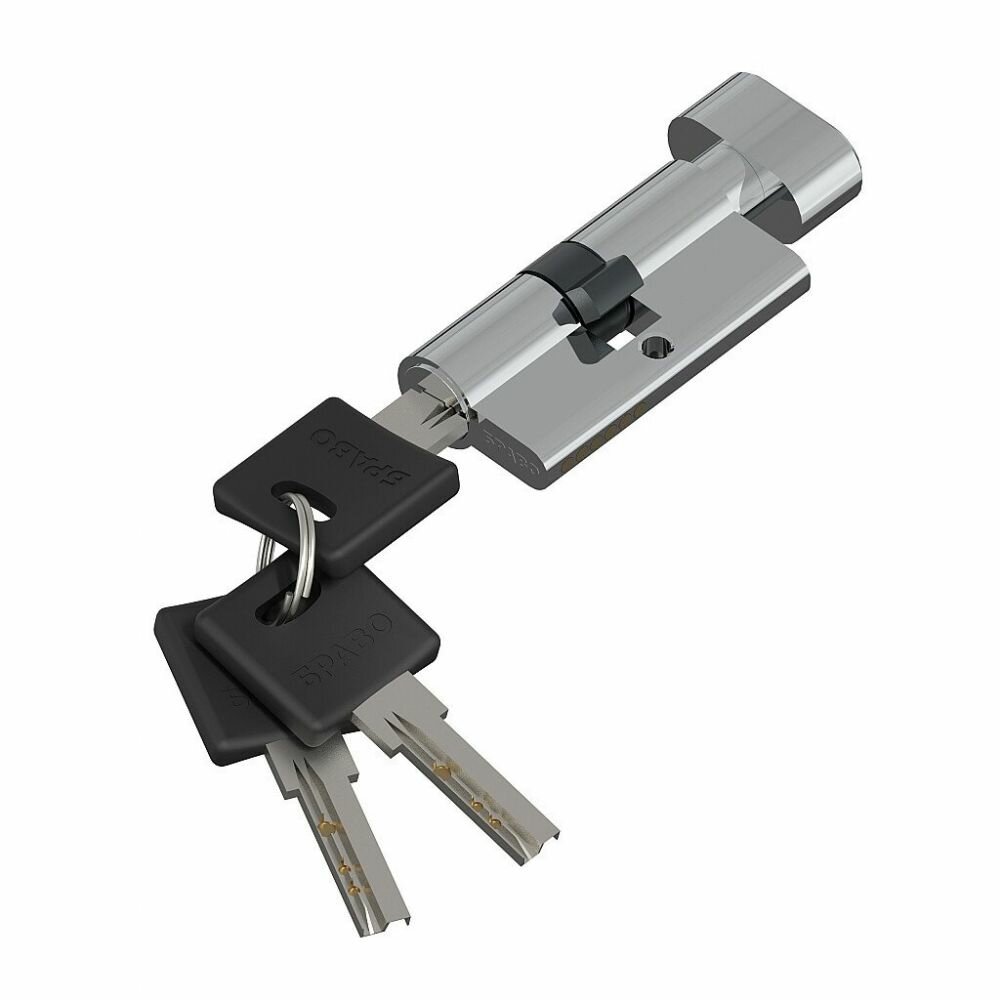 Дверной Цилиндр Bravo Bravo AРF-60-30/30 C Хром для Межкомнатных Дверей / Браво.
