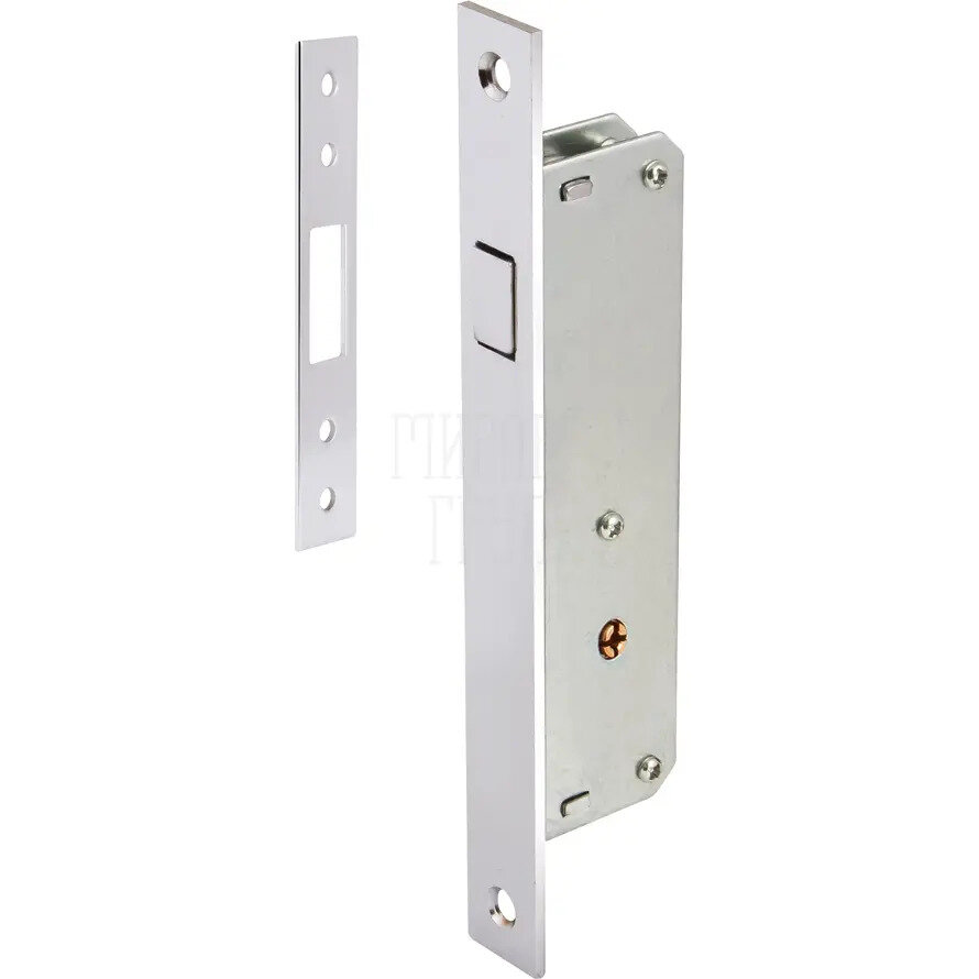 Замок Punto (Пунто) врезной крестообразный узкопрофильный METLR-201F (LR-201F) 3key хром