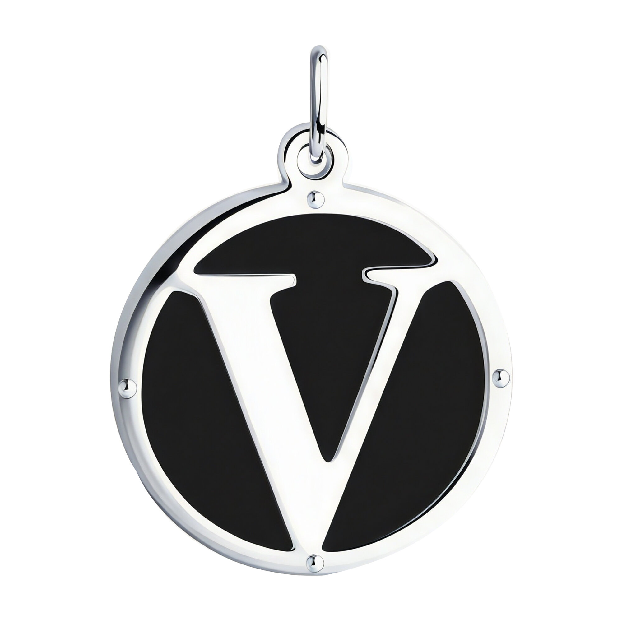 Подвеска, серебро, 925 проба, родирование, фианит