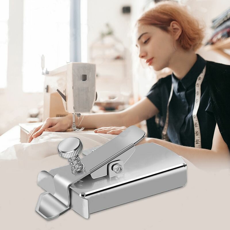 Магнит швейный, для пришивания тесьмы/ленты, серебристый, металл