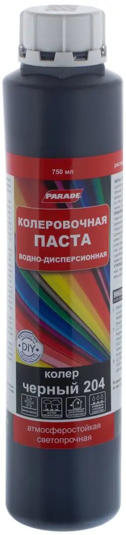 Колер Parade №204 750 мл цвет чёрный