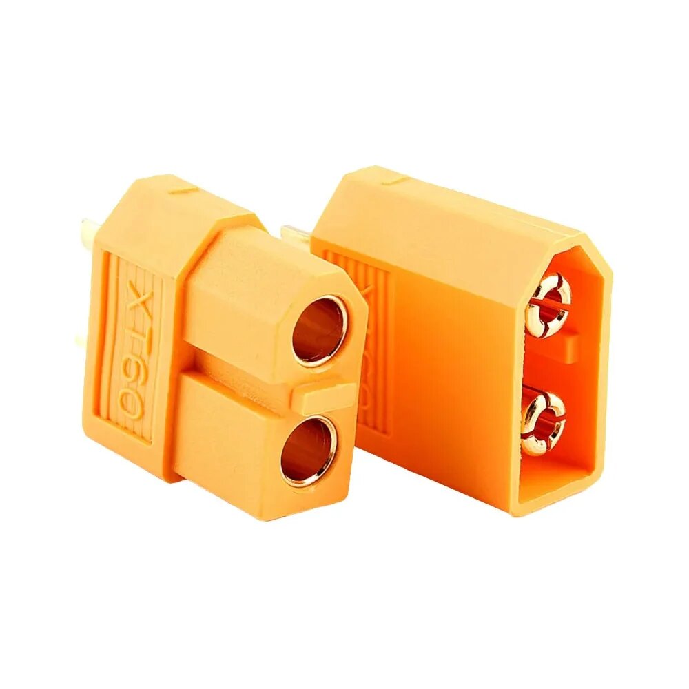 Разъем силовой Insparion XT60 коннектор питания для аккумуляторных батарей гнездо + штекер (пара