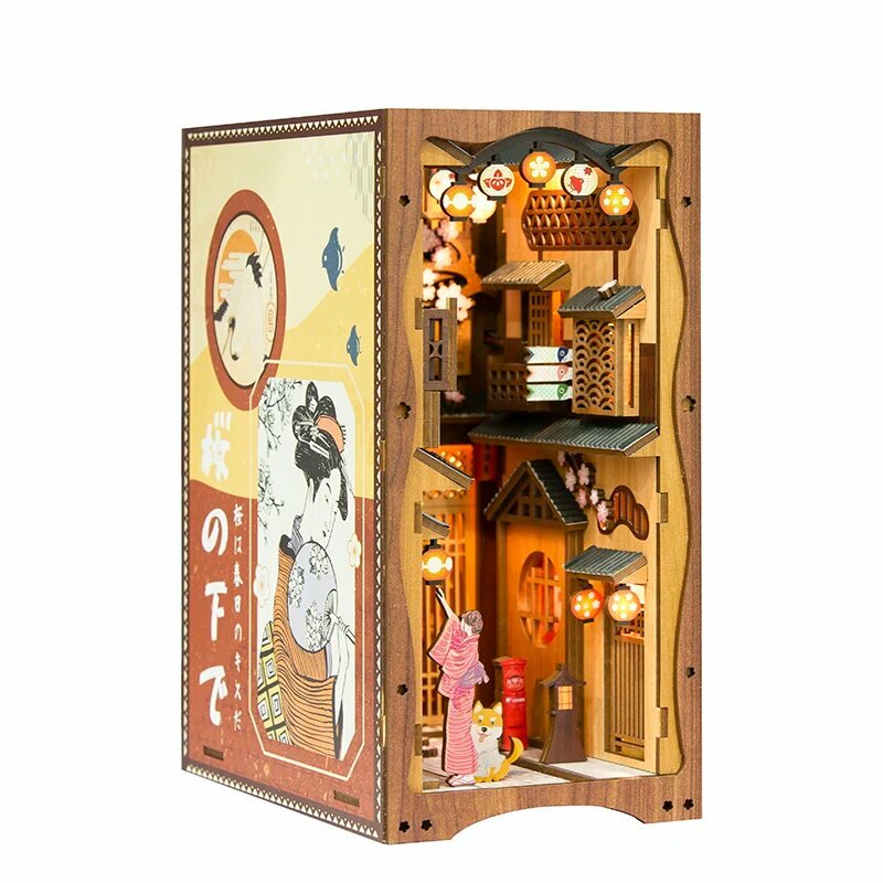 Деревянный кукольный домик Cutebee Under the Sakura