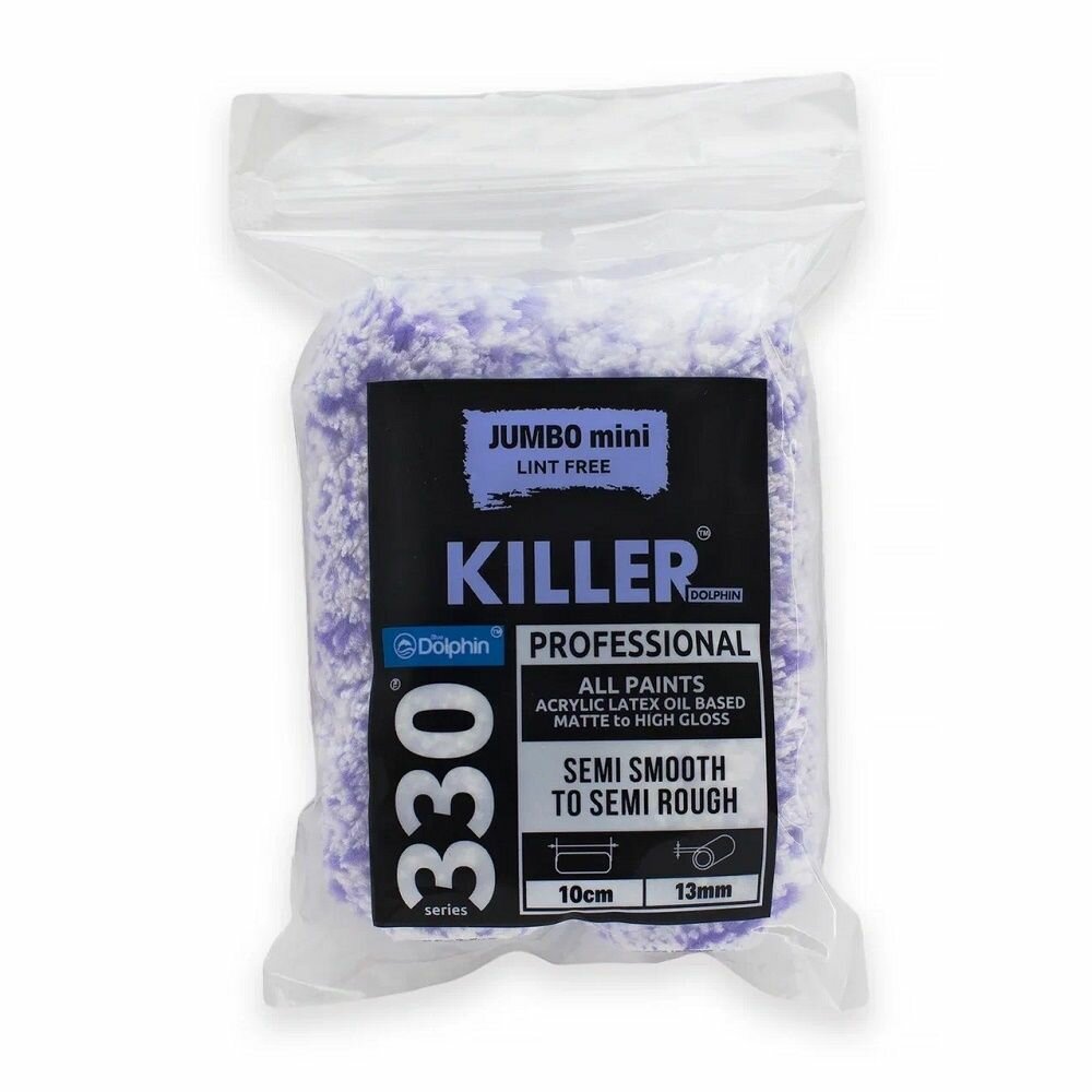 Набор из 2 мини-валиков из микрофибры Blue Dolphin Killer 48394 (16*100мм) ворс 8 мм