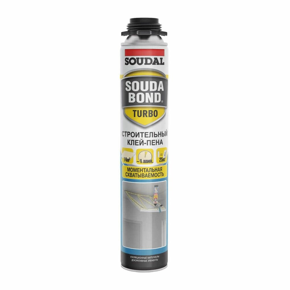 Клей-пена строительный Soudal Soudabond Turbo лето (0,75л)