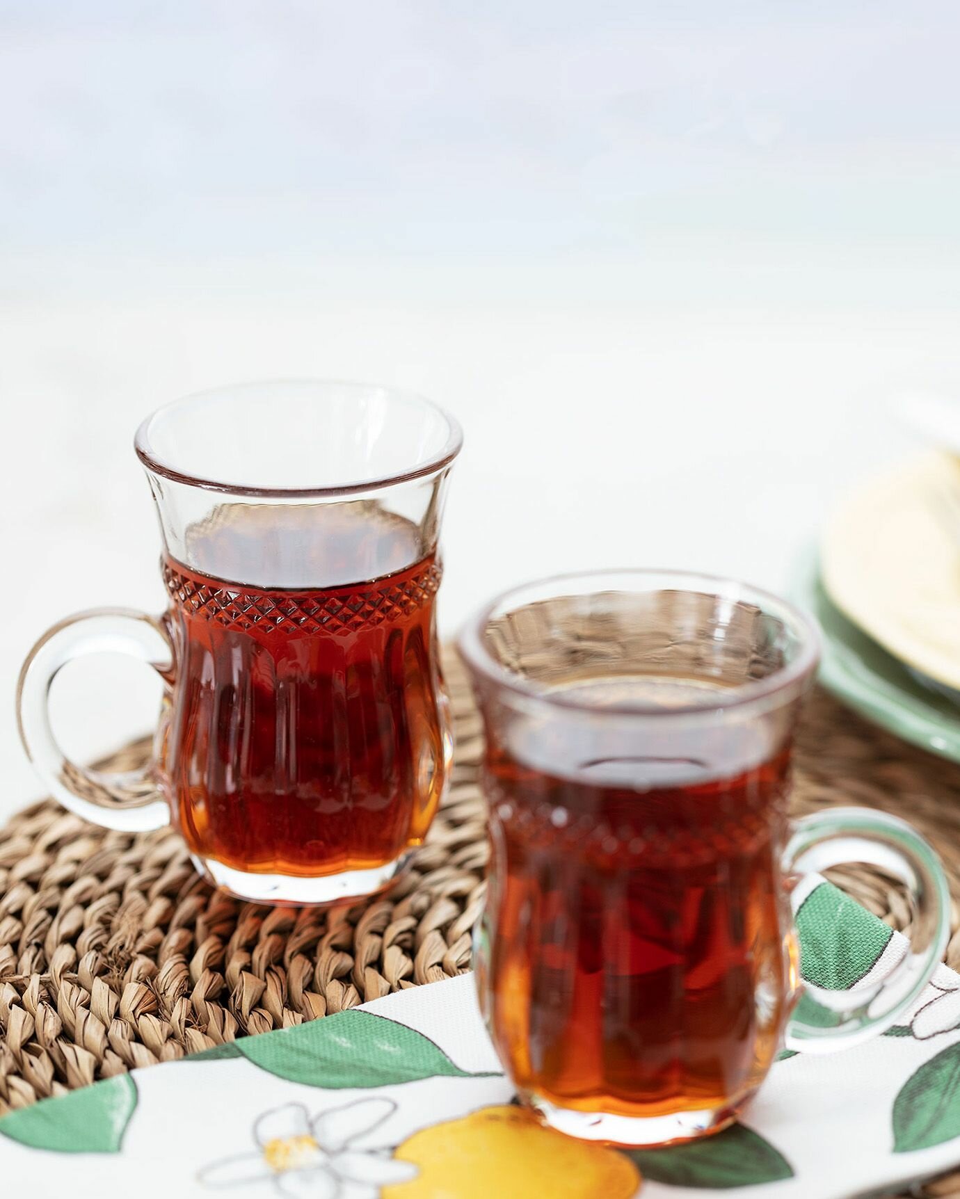 Чашки Madame Coco GAREN TEA CUP, прозрачные, стекло, 140 мл, 4шт