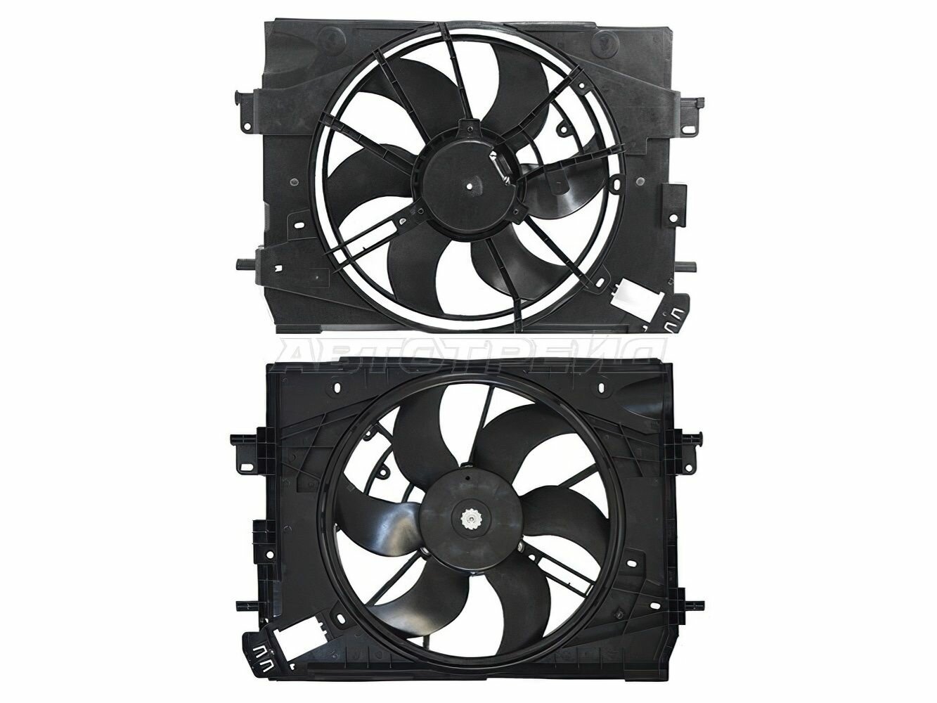 Диффузор радиатора в сборе для Рено Аркана, Каптур, Клио, Дастер, Логан арт STDC022010 SAT