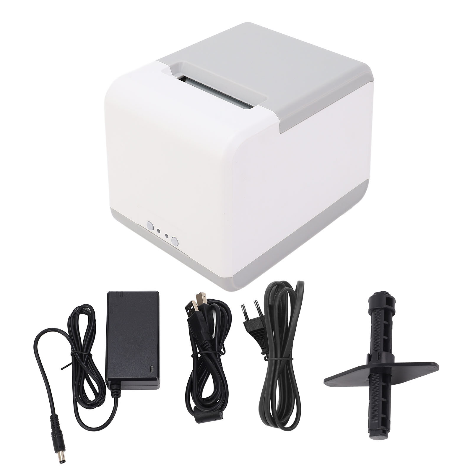 Термопринтер USB Bluetooth со скоростью печати 100 мм/с для этикеток и чеков, подходит для ресторанов, магазинов одежды и магазинов одежды, вилка европейского стандарта.