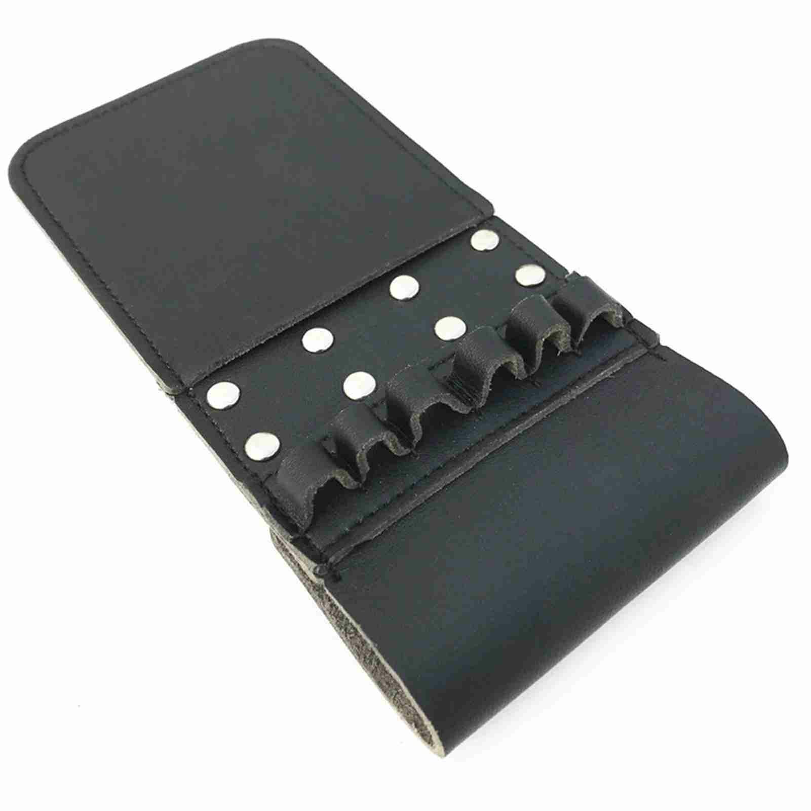 Чехол для стрел в стиле ретро с металлической застежкой-пряжкой, из кожи и микрофибры, вмещает 6 стрел.