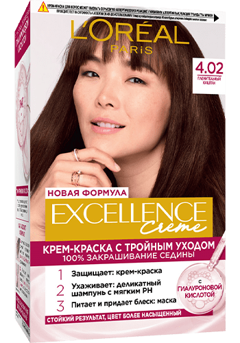 Краска для волос L`Oreal Paris Excellance 4.02 Пленительный каштан