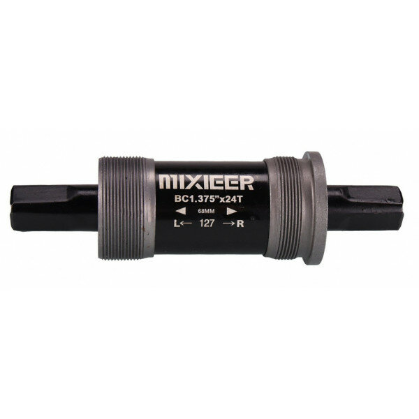 Каретка-картридж MIXIEER, стальная, стакан 68мм, квадрат 127,5мм х1,37"х24, чнрная MX-A203-127,5