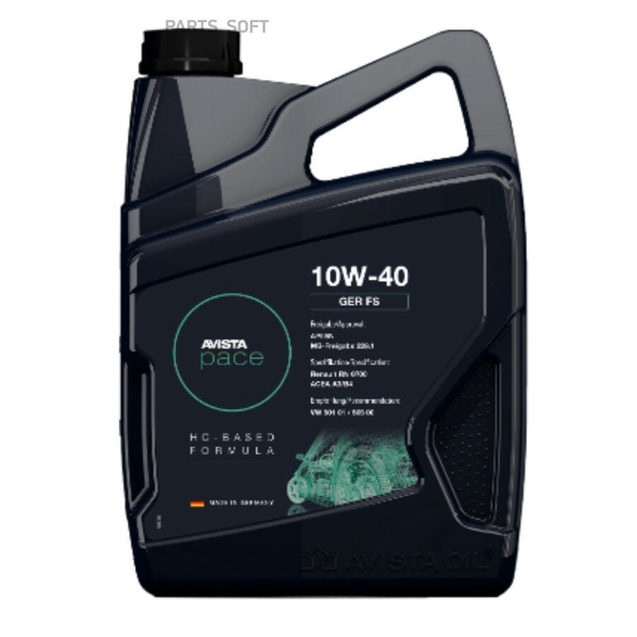 AVISTA PACE GER FS SAE 10W-40 5л от официального дистрибьютора, AVISTA, артикул 150788