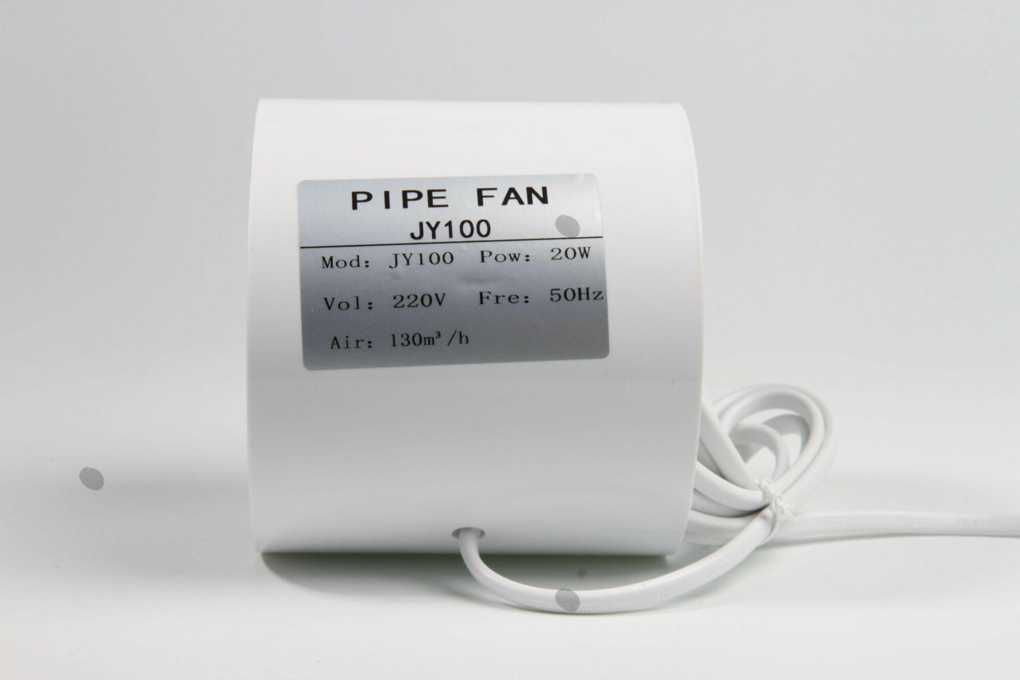 Канальный осевой вентилятор вытяжной бытовой D 100 мм, диаметр 100 мм (для кухни, ванной, санузла, туалета)