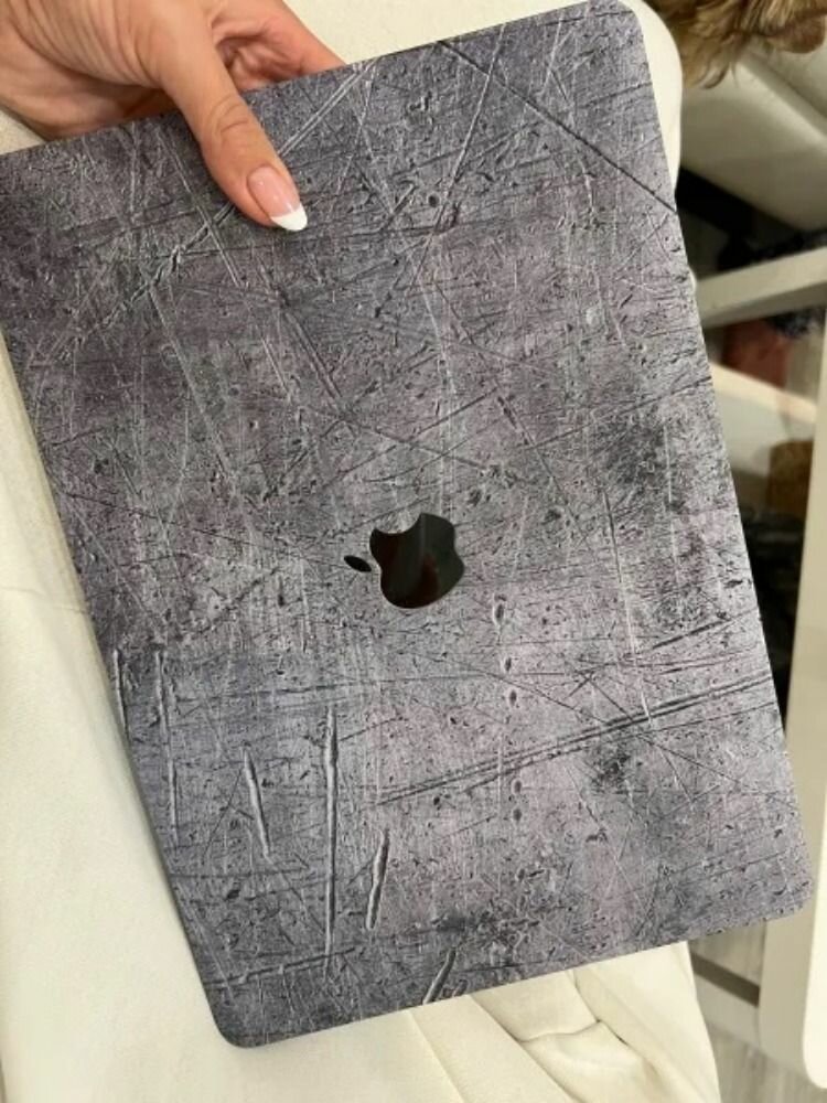 Чехол для Macbook Air 15 M2 M3 M4 2023 204 2025 Макбук Air 15.3' серый розовый золотой мрамор картина маслом накладка Чехол