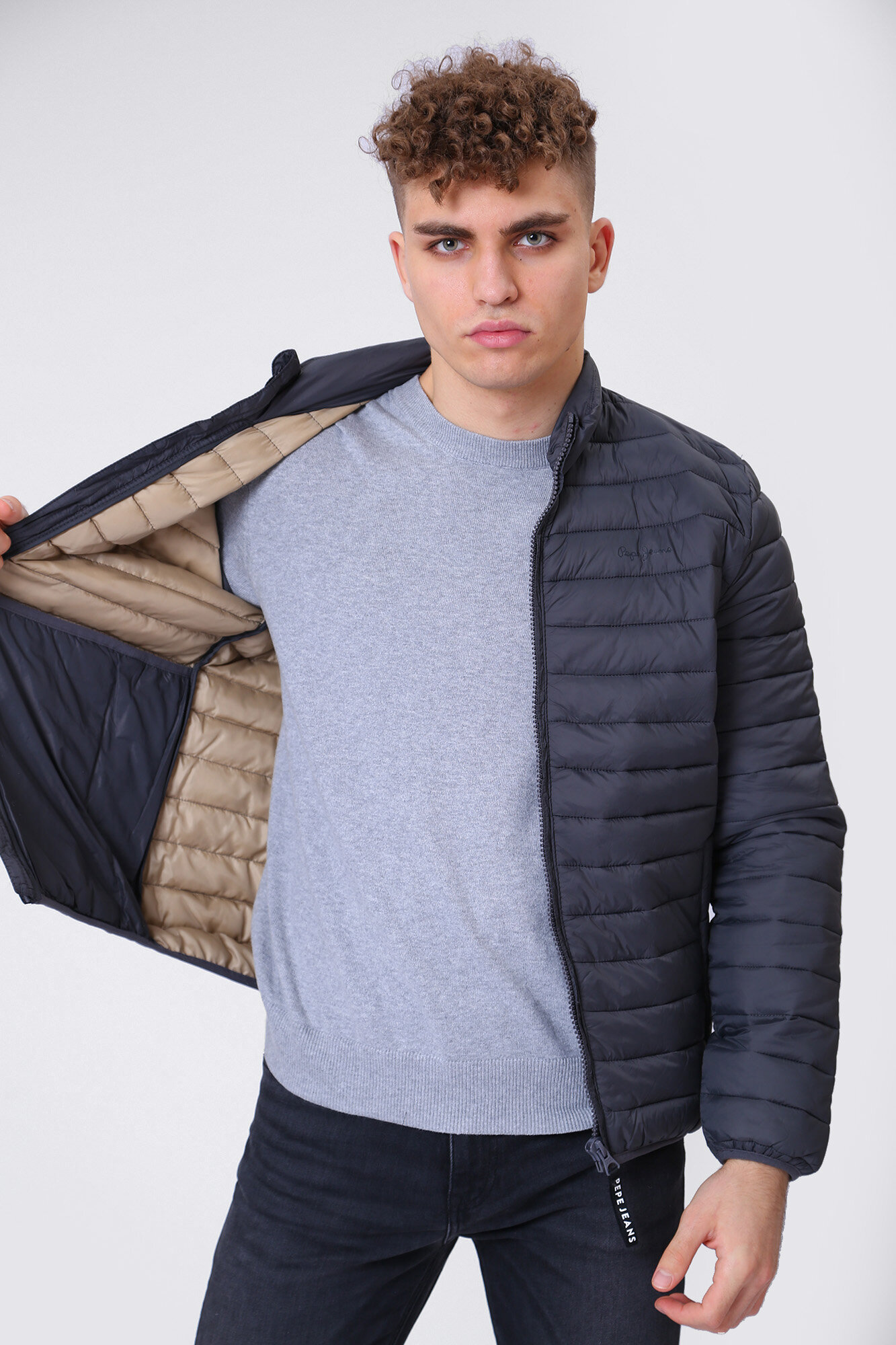 Куртка Pepe Jeans, размер S, серый — фото 1