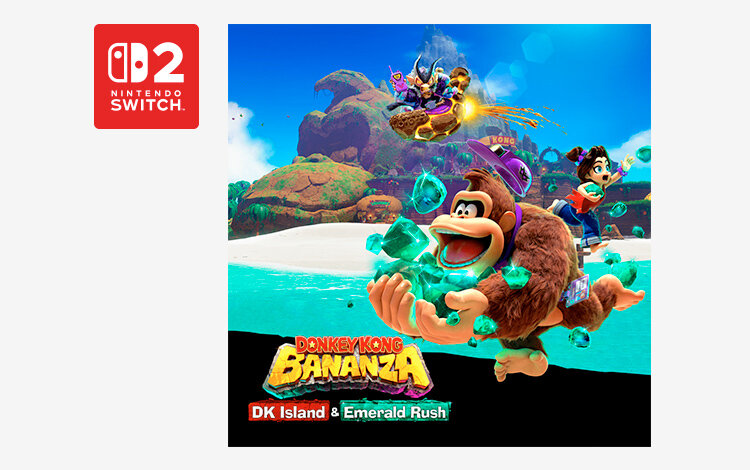 Дополнительный контент Donkey Kong Bananza: DK Island & Emerald Rush (Nintendo Switch 2 - Цифровая версия) (EU) (Nintendo eShop (Game-EU); Европа)