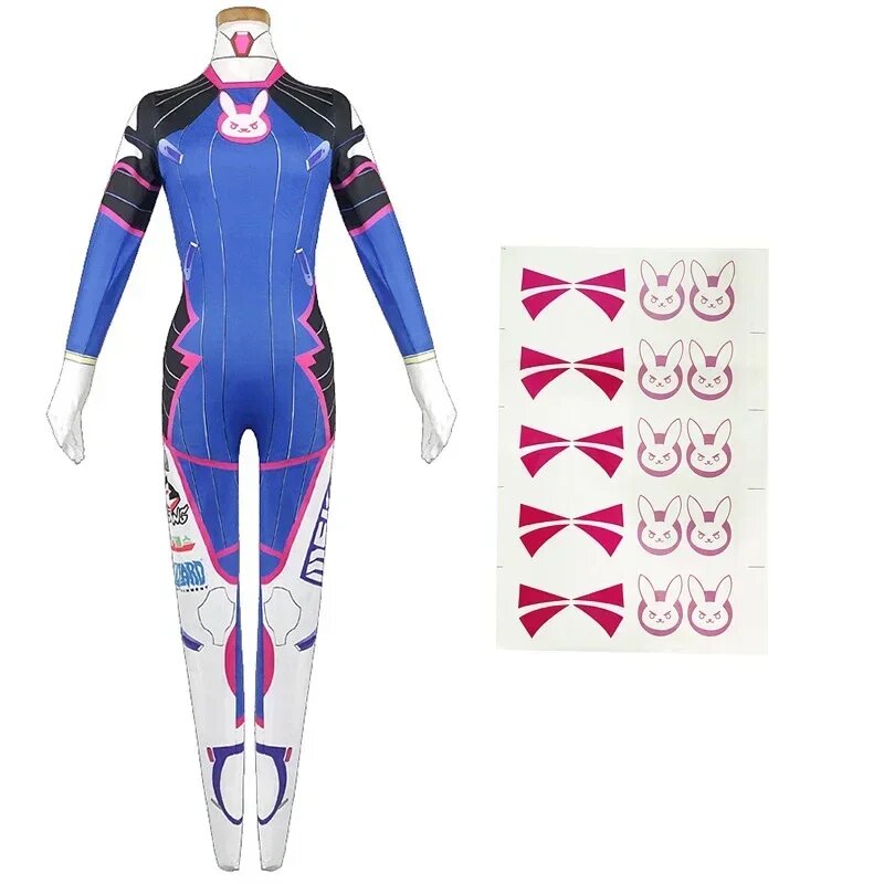 Костюм D.va Overwatch, цвет D.va clothes