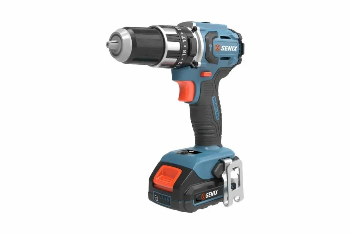 Ударная дрель-шуруповерт SENIX серии X2, 20В, 60Нм, 2х2,5Ач, зарядное устройство, кейс PDHX2-M2-EU KIT
