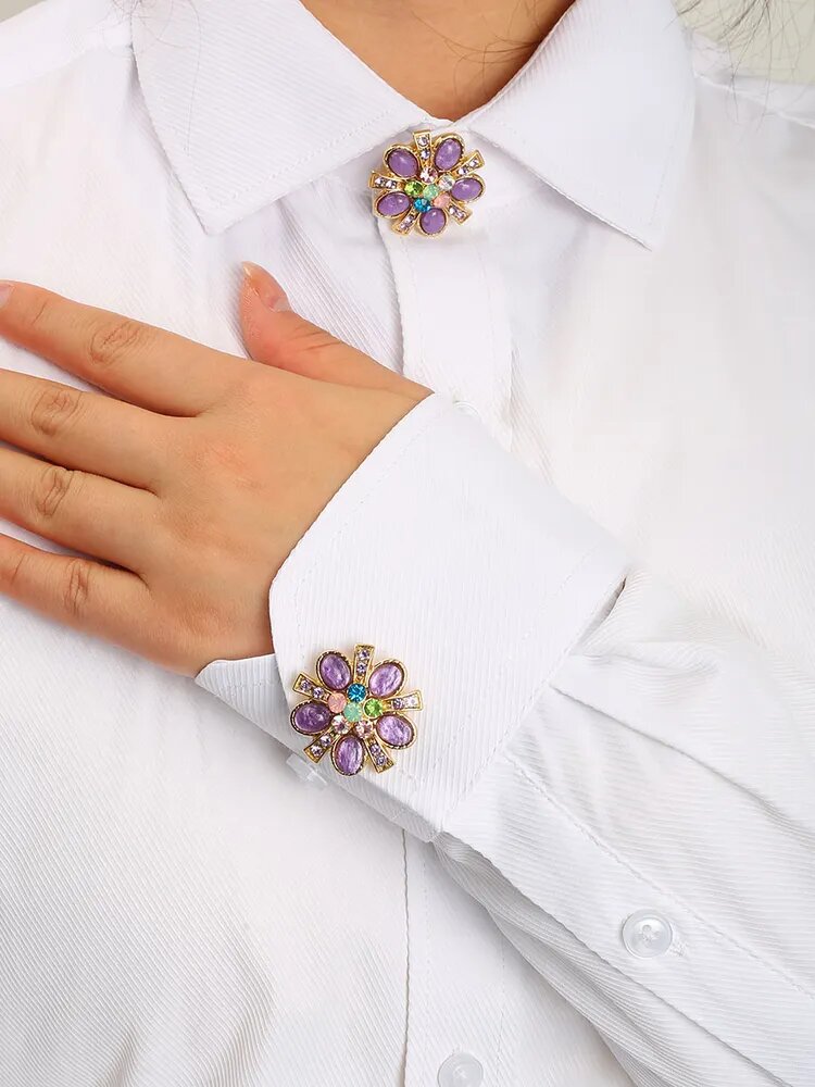 Накладки декоративные клипсы для пуговиц, простая в установке крышка для пуговиц, запонки для одежды, 2 шт