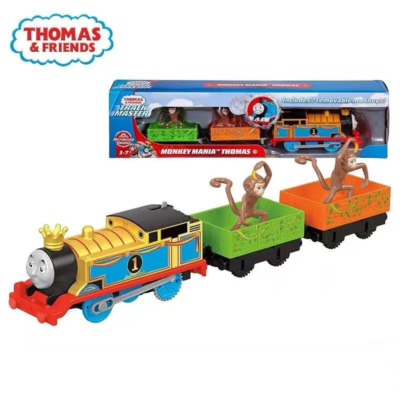 Паровоз Mattel Thomas & Friends Новый электрический MONKEY MANIA THOMAS