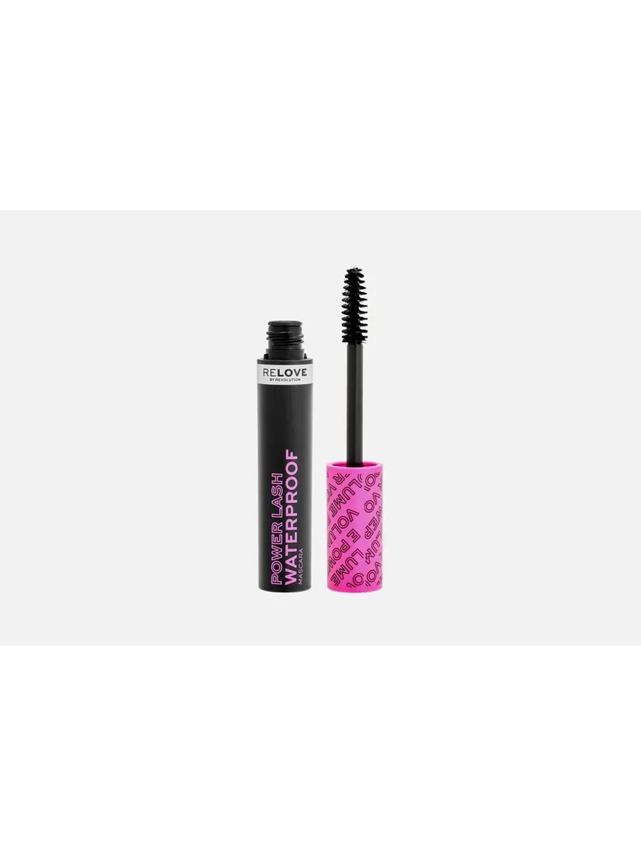 RELOVE REVOLUTION Power Lash Waterproof водостойкая тушь для ресниц 7мл Black