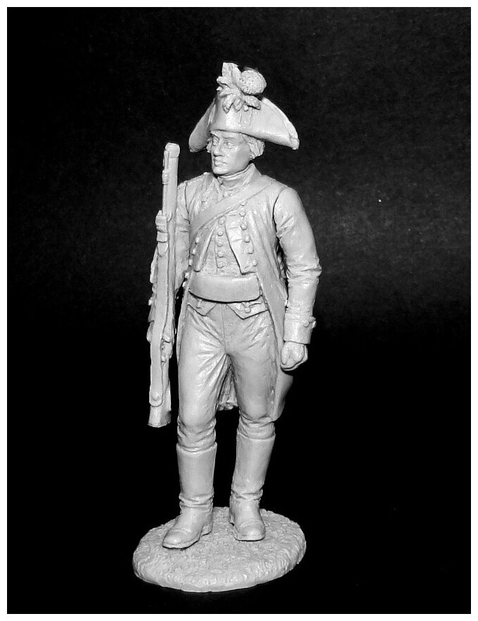 CHM-54220(М). Унтер-офицер егерских полков, Россия 1799 г. 54 мм. Материал - белый металл.