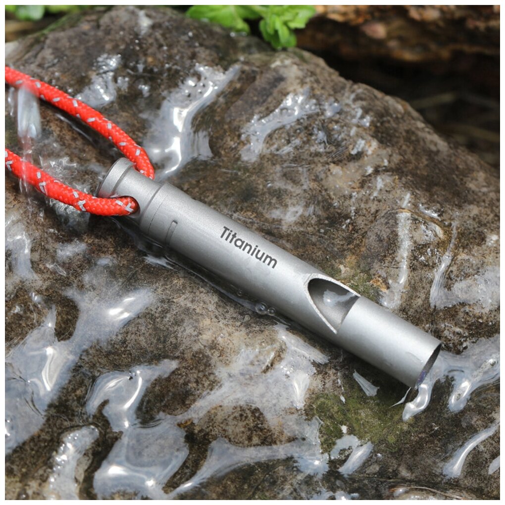 Сверхлегкий титановый аварийный свисток с выживанием на открытом воздухе в походы