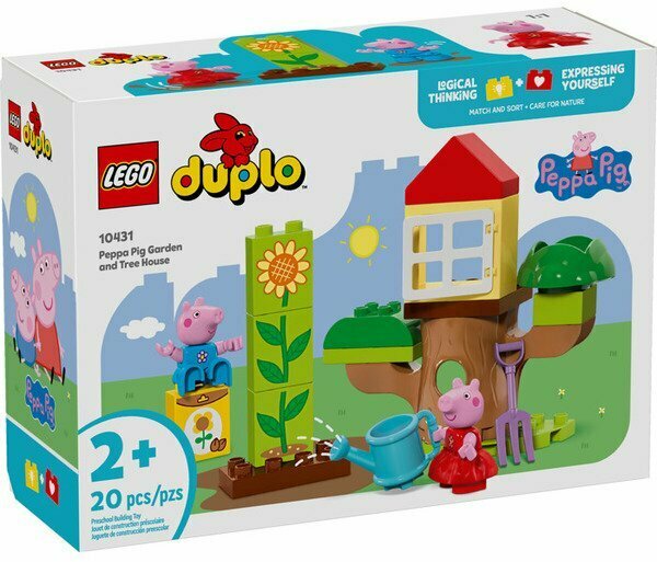 Конструктор LEGO DUPLO 10431 Свинка Пеппа: сад и домик на дереве (Lego 10431)