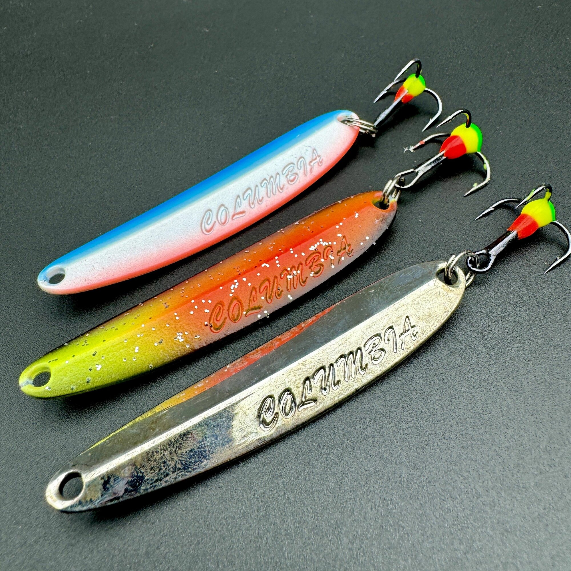 Набор блесен вертикальных 3 шт судачья 15 грамм для зимней рыбалки