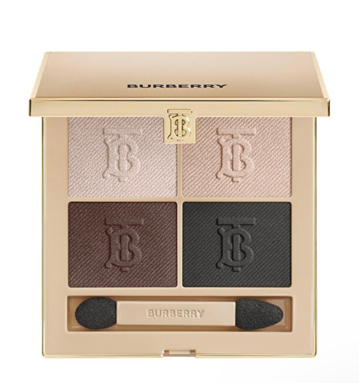 Тени для век BURBERRY Eye Colour 4.7 г | культовая палетка 4 оттенков | Смоки-эффект | Тон 04 Midnight