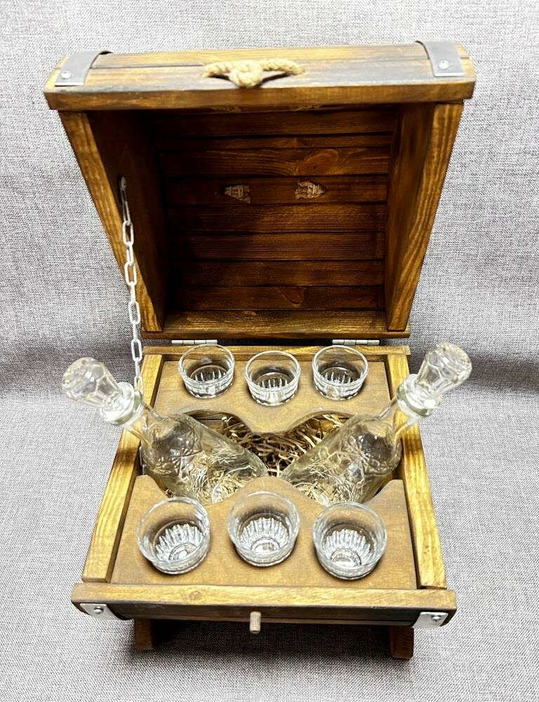 Бар Бочонок для бутылок 340*290 мм деревянный