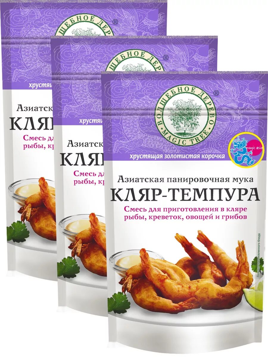 Азиатская панировочная мука Кляр-Темпура 150 г * 3 шт