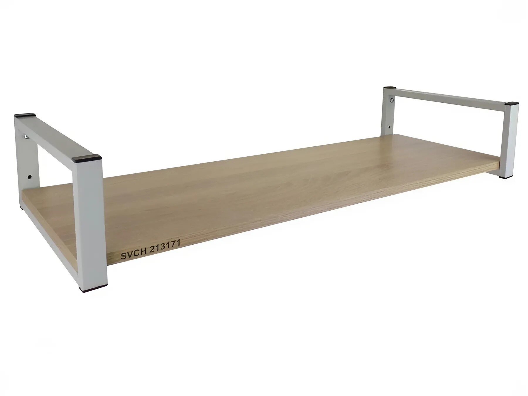 Полка для микроволновки GARROSS "SIBERIA 213171", одна полка 30х90 см, высота 15 см, каркас серый, цвет полок дуб сонома