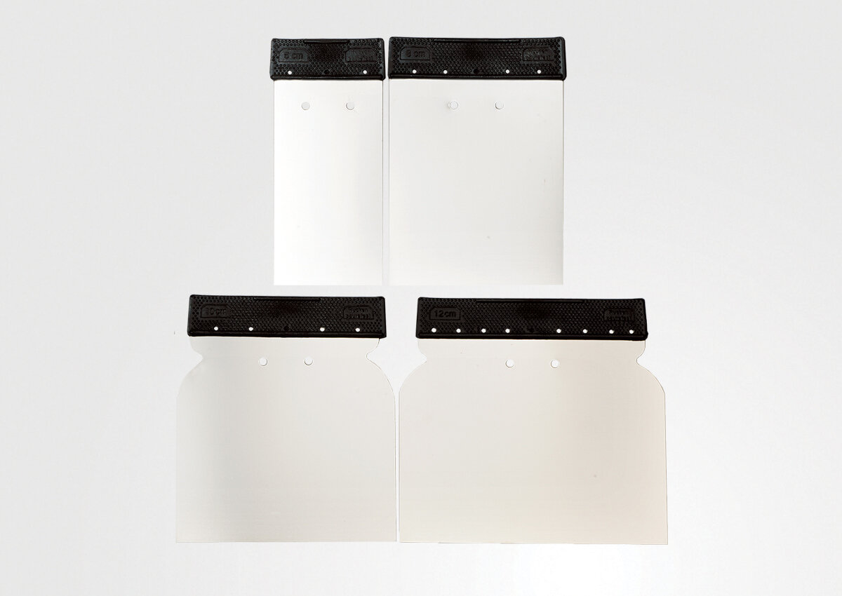 Шпатели металлические (50, 80, 100, 120мм) (CHAMAELEON) 4шт.