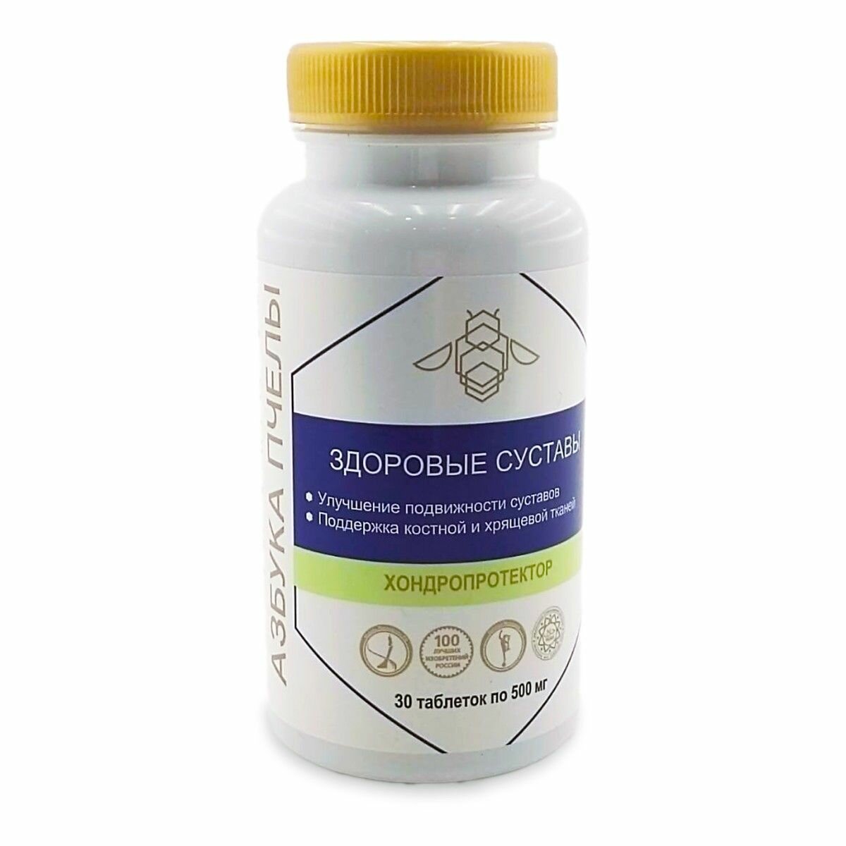 Здоровые суставы 30 таб, 500 мг, Азбука пчелы Комплекс Парафарм, Россия