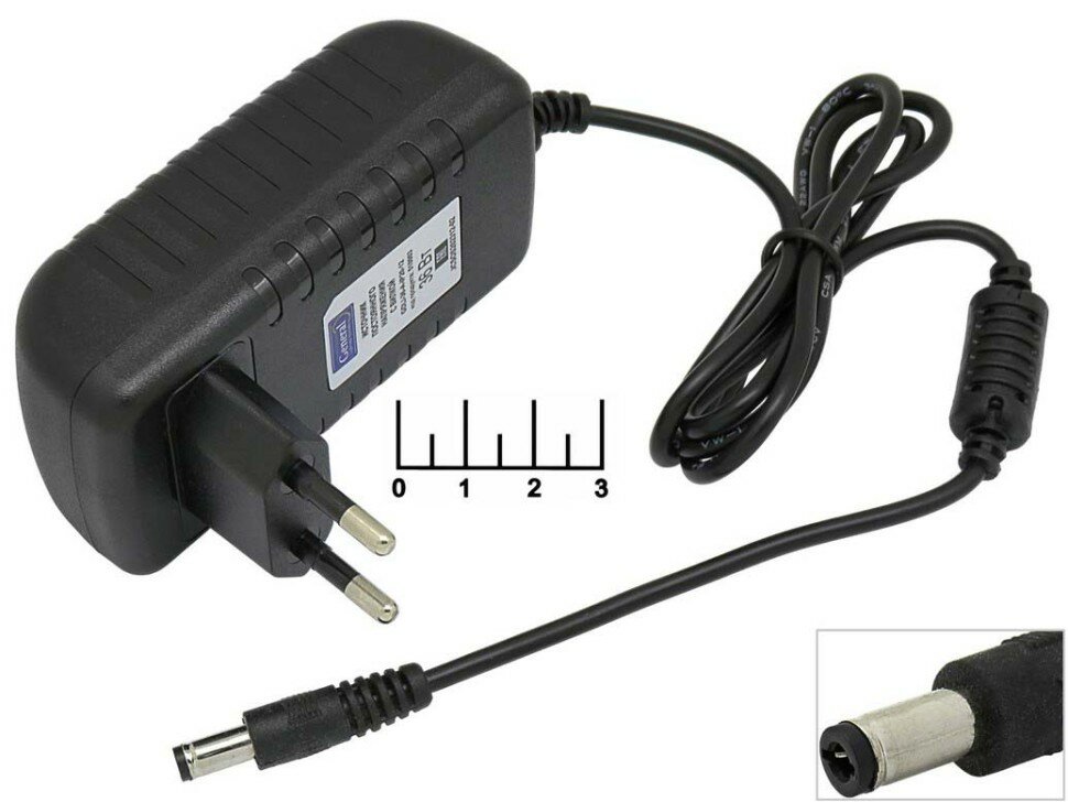 Блок питания 12V 3A General импульсный (5.5*2.5) (510003)