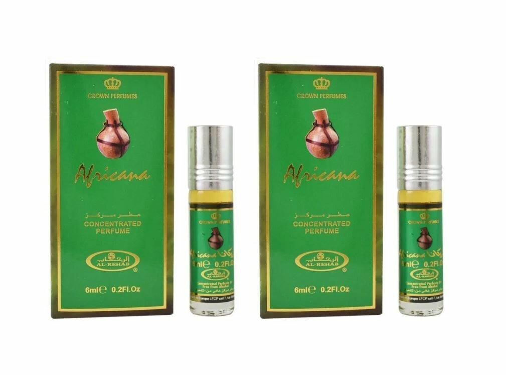 Al Rehab духи масло Africana, 6 мл 2 шт