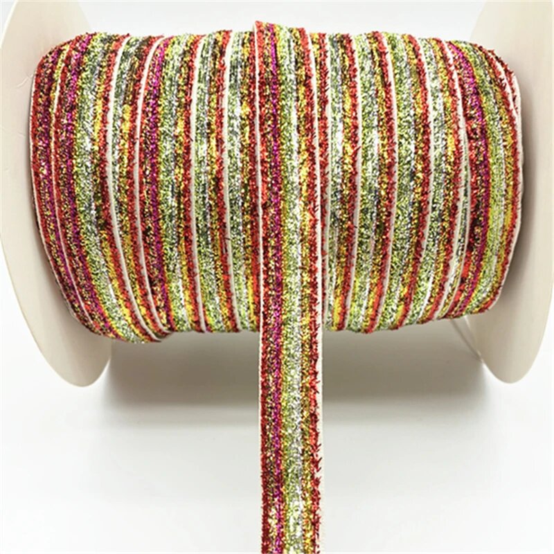 Блестящая лента Multicolor 06, 6 мм, 5 ярдов
