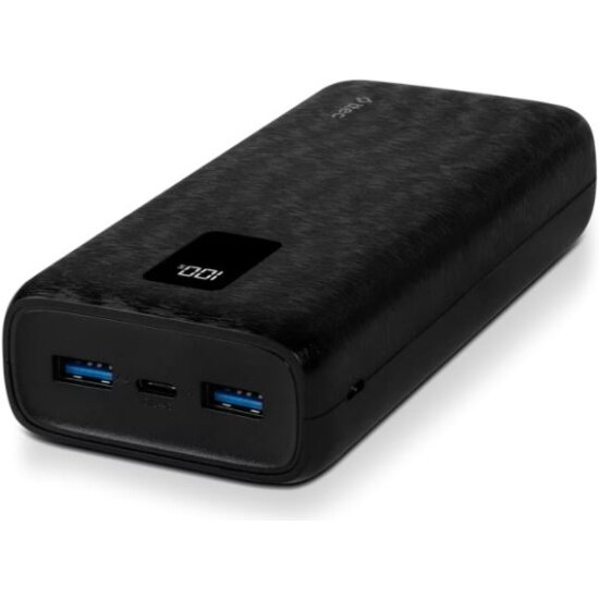 Внешний аккумулятор Ttec PowerSlim Trio LCD 20000mAh PD 22,5W, черный