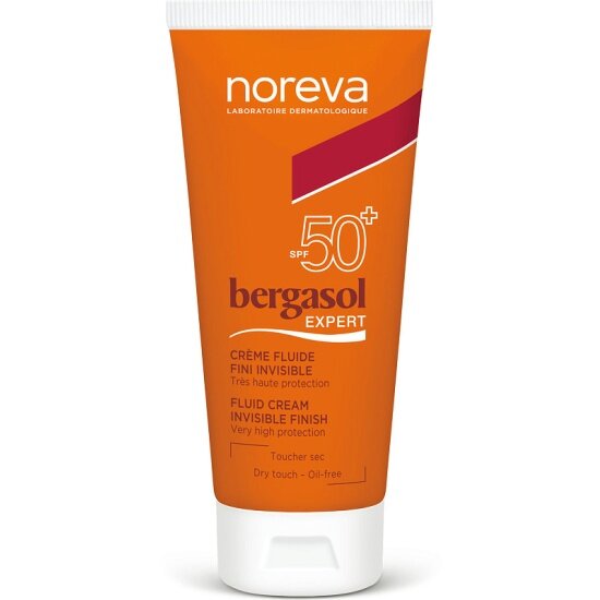 Солнцезащитный легкий крем Noreva Bergasol Expert SPF50+, 50 мл.