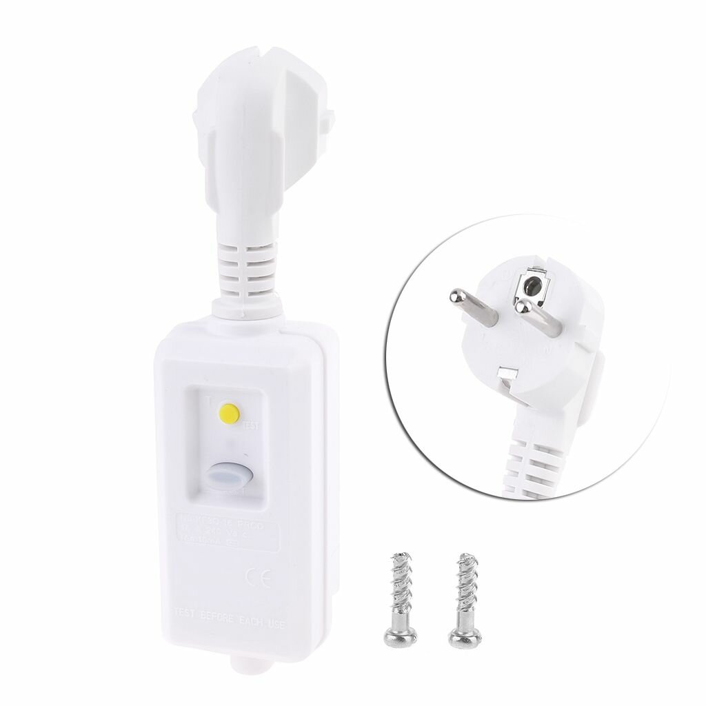 Штекер защиты от протечек 16A 220-240 В с герметичным УЗО/PRCD для водонагревателей