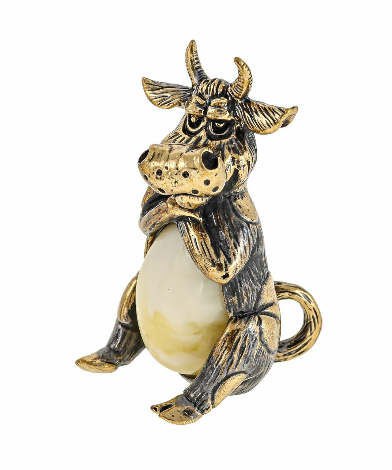 Статуэтка Бык Обижака 2712-Б, белый