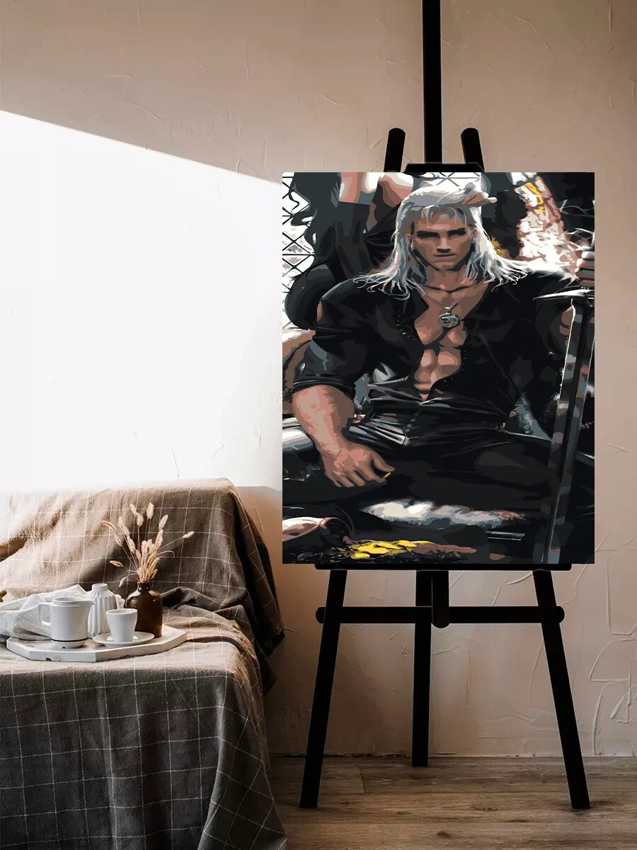 Картина по номерам Ведьмак Генри Кавилл