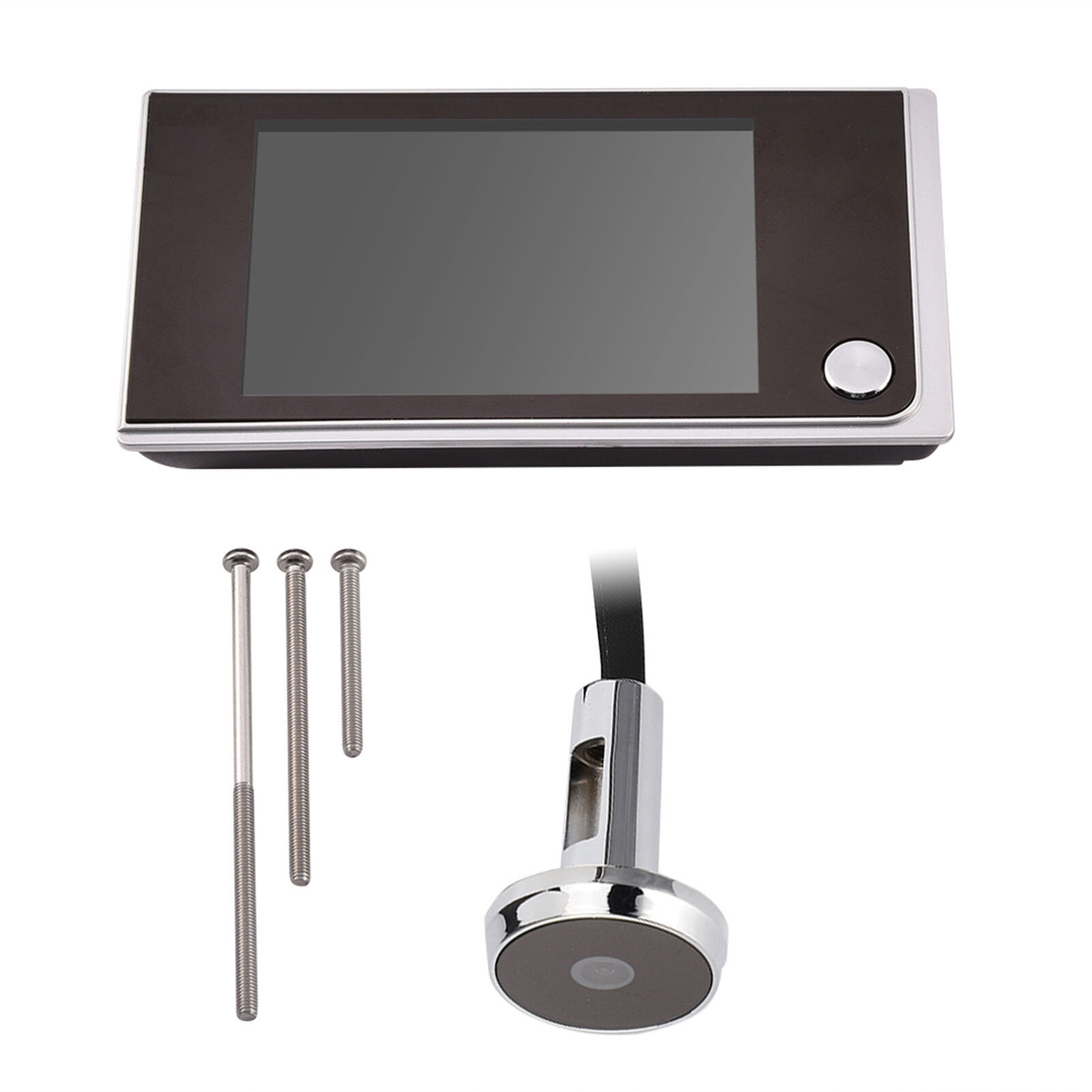 Миниатюрный уличный электронный глазок HD с цветным ЖК-экраном 3,5 дюйма для помещений, широкоугольная камера типа кошачий глаз с углом обзора 120 градусов