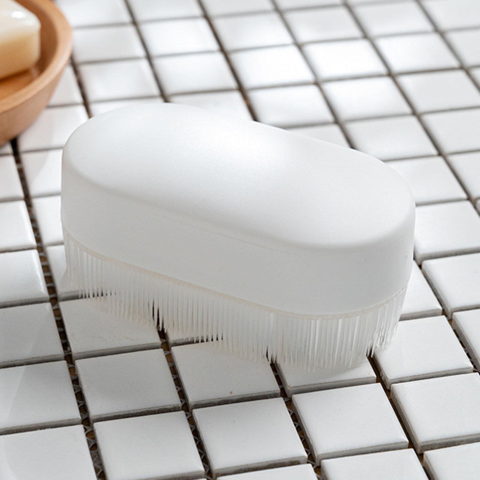 Щетка для стирки Многофункциональная мягкая щетина Бытовая съемная белая пластиковая щетка для чистки