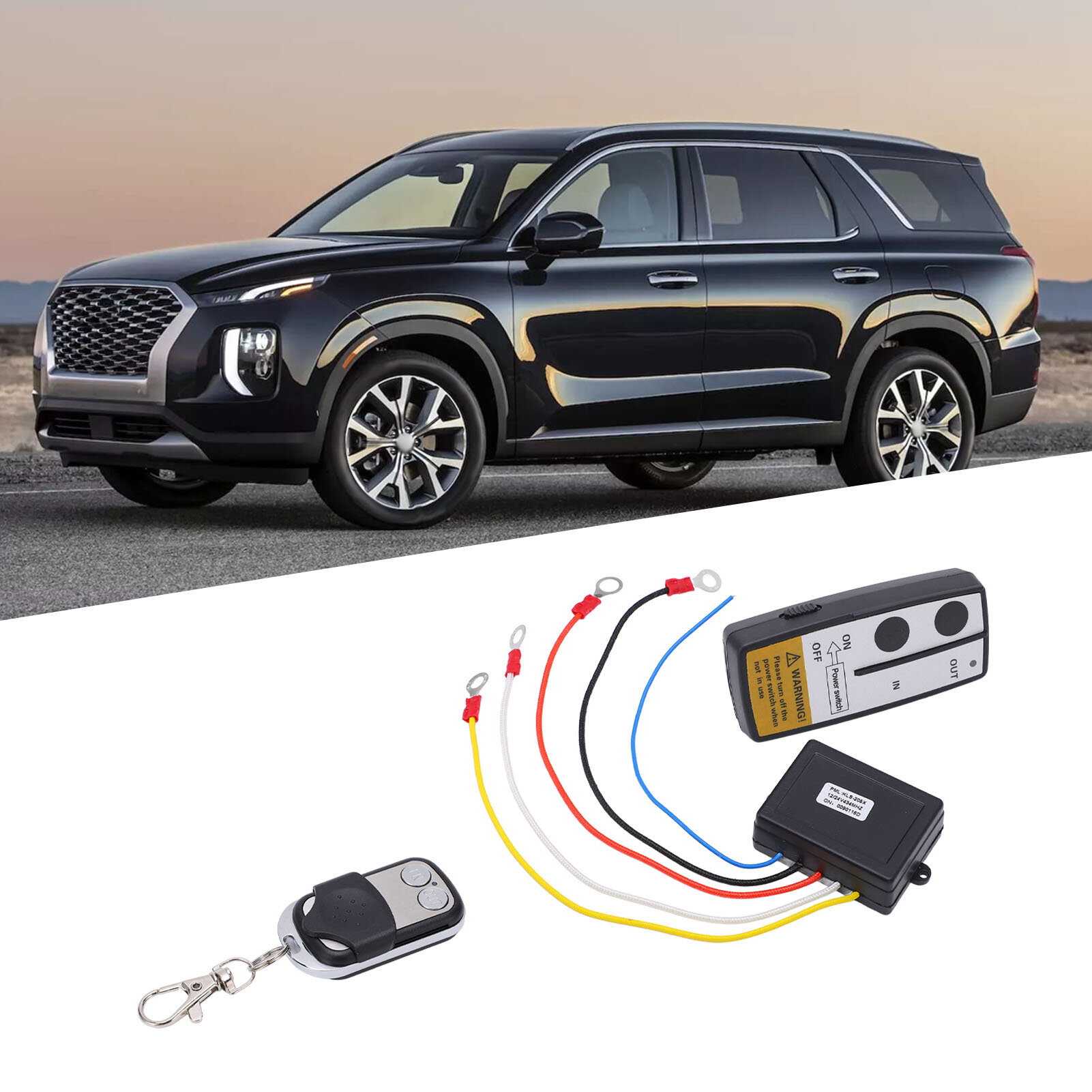 Беспроводная лебедка с дистанционным управлением DC12V 24V комплект дистанционного приемника с ключом для лодки гаража