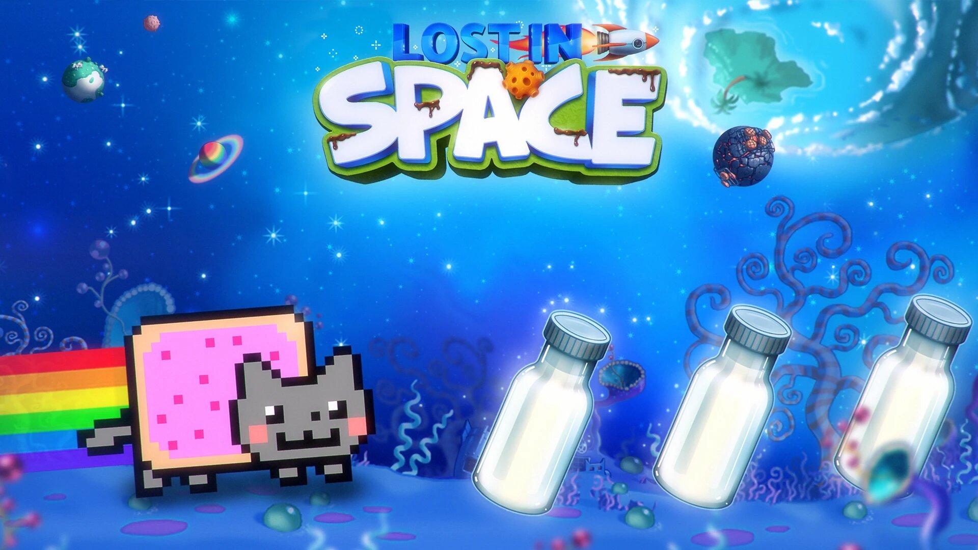 Игра Nyan Cat: Lost in Space для Nintendo Switch - Цифровая версия, США