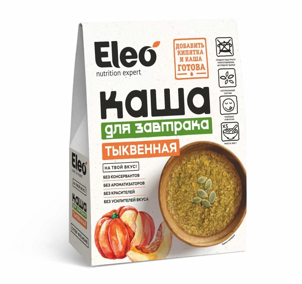 Каша тыквенная для завтрака Eleo, 200 г